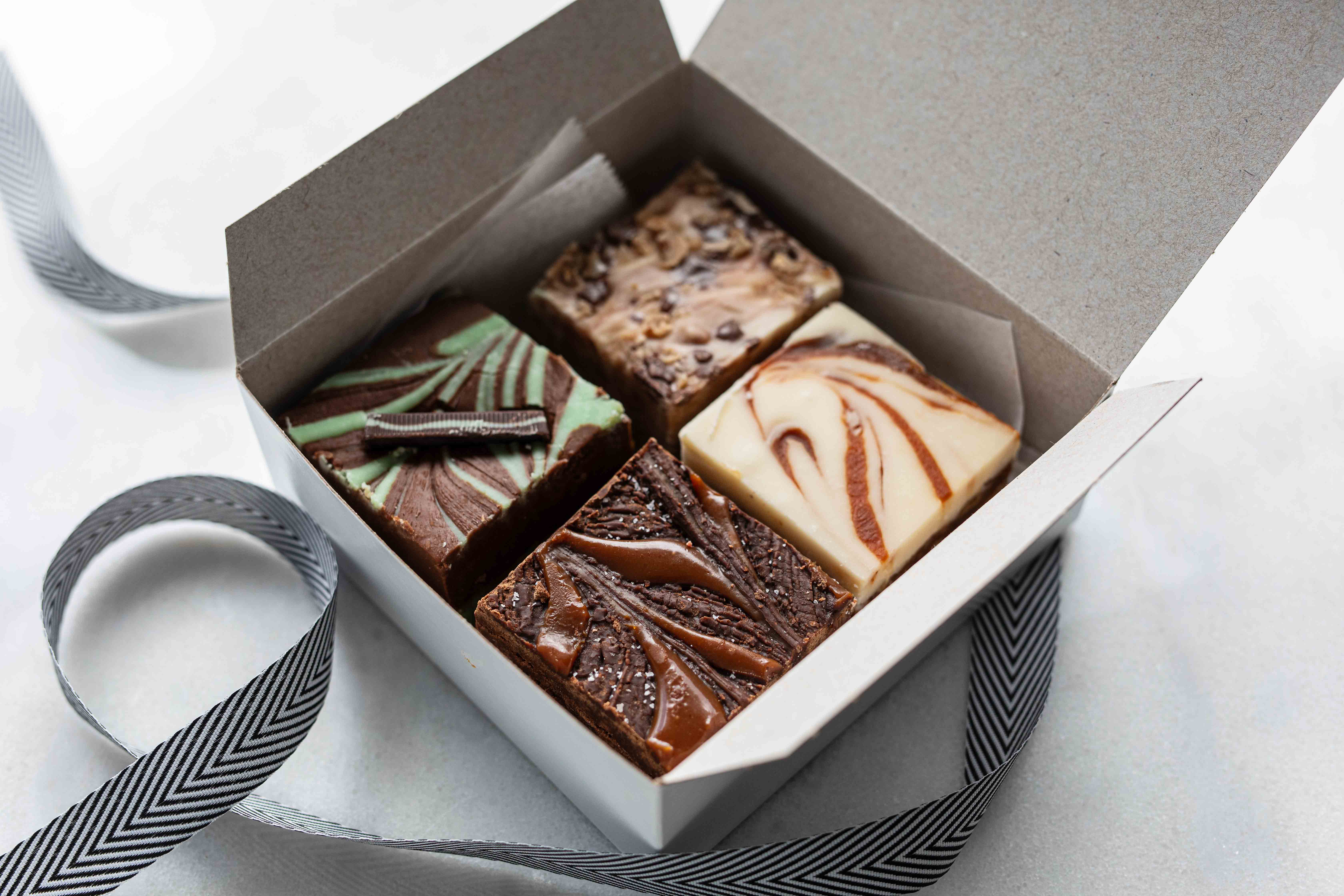 Four Piece Fudge Assortment Box | Poulsbo Candy Shoppe