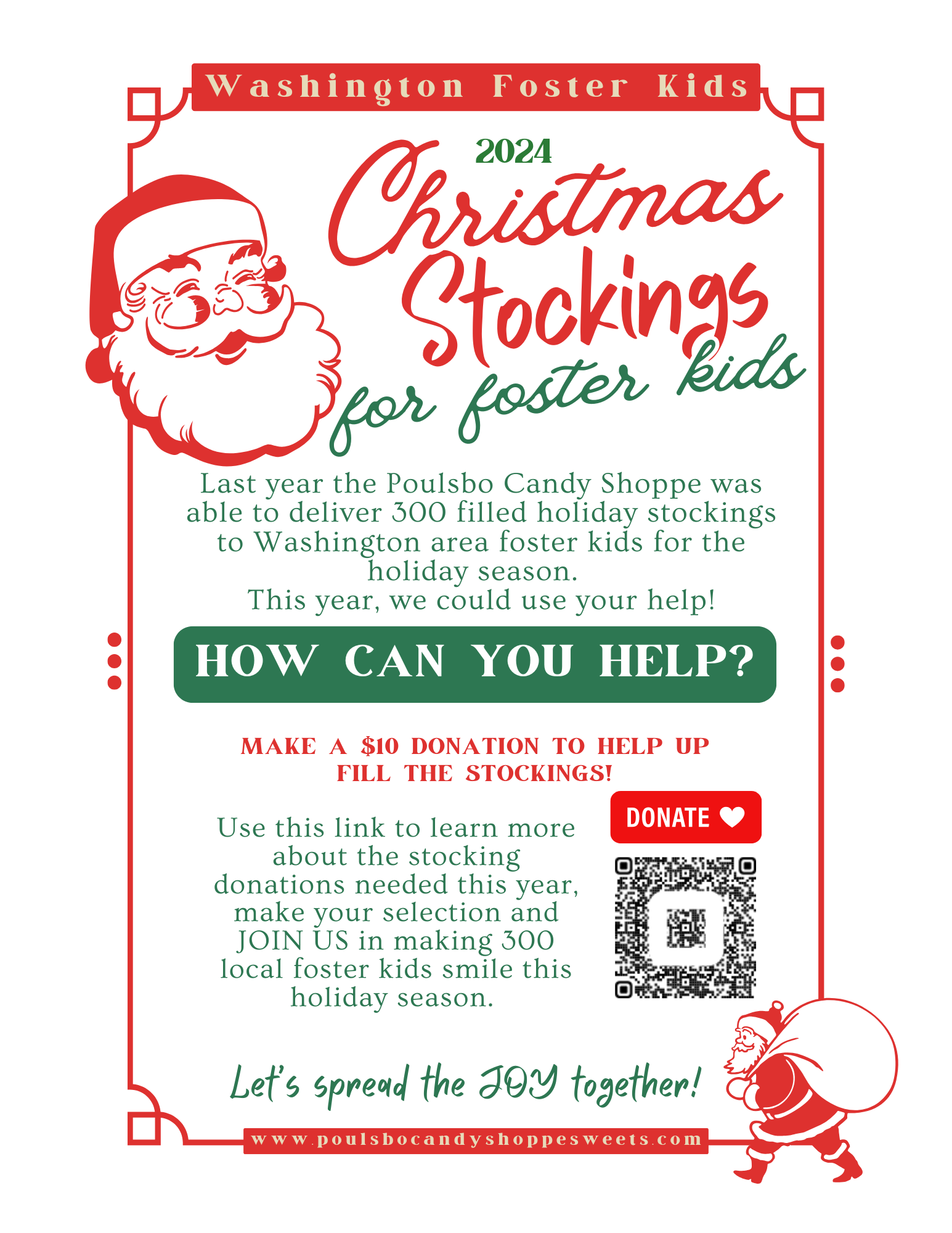 Holiday Stocking Sponsorship for Washington Foster Kids | Poulsbo Candy ...